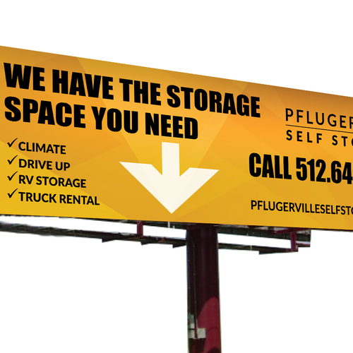 Self Storage Billboard - Central Texas | Signage contest