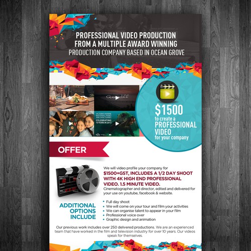 Create a DL brochure that excites clients about making a video ...