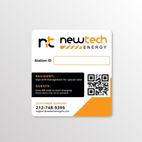 Designs | EV charging station label | Product label contest