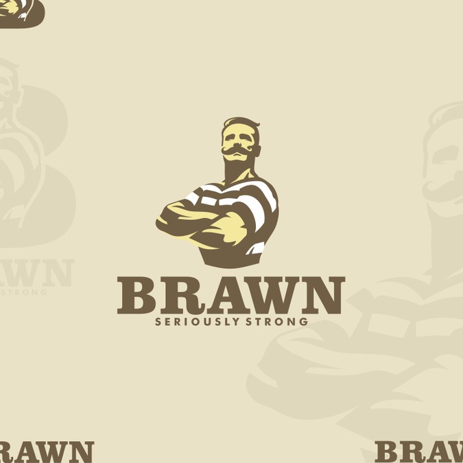 Vintage strongman logo needed for serious workout tracking app | Logo ...