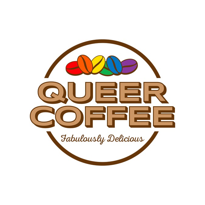 Queer Coffee Needs Logo - LGBTQ+ coffee lovers encouraged! | Logo ...