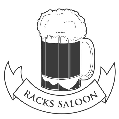 Bar Logo design.. Racks Saloon | Logo design contest