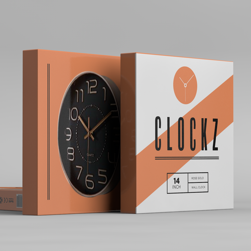 Designer wall clock stylish packing design required | Product packaging ...