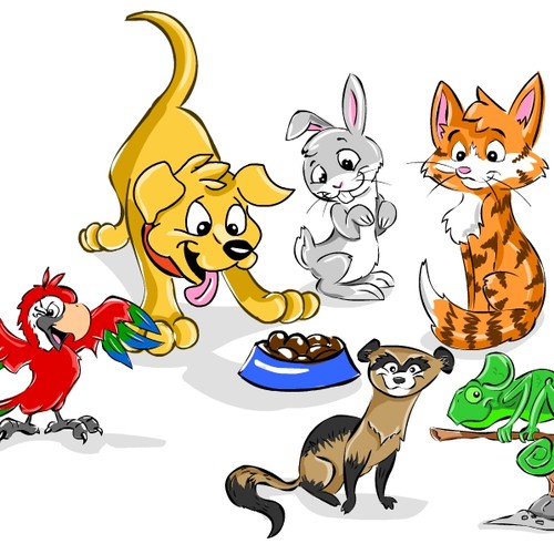 Logo with cartoon animals | Logo design contest