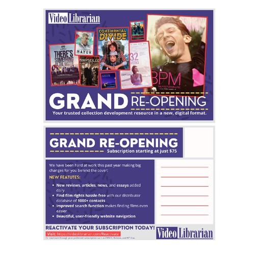 Designs | Eye-catching Postcard design to be mailed to librarians ...