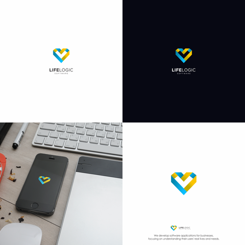 Designs | LifeLogic simple heart logo combining warmth and order | Logo ...