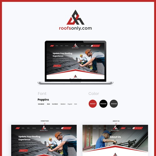 Designs | POWERful Strong Roofing Site | Web page design contest