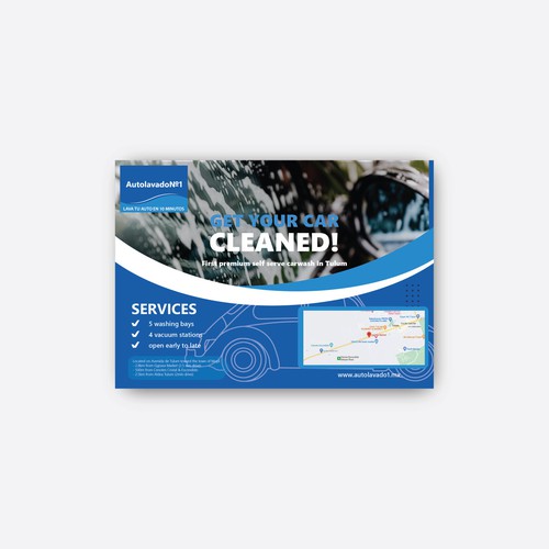Designs | Self serve car wash flyer design | Postcard, flyer or print ...