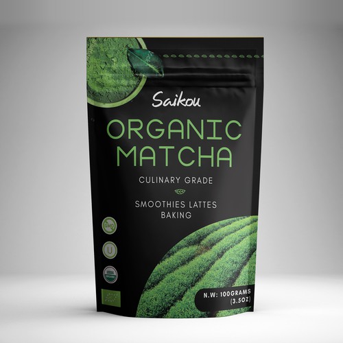 Create matcha green tea labels for new brand | Product label contest