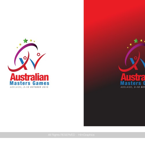 Event logo for the 15th Australian Masters Games, one of Australia's ...