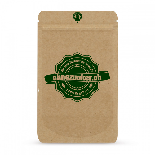 Stand up pouch product labels for sugarfree online shop | Product label ...
