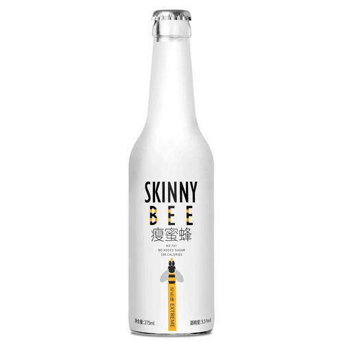 Designs | Skinny Bee vodka soda - updated packaging | Product packaging ...