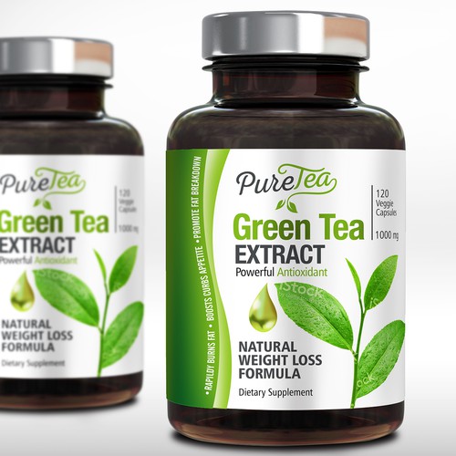 Designs | PureTea needs a "beautiful label" for our Green Tea Extract ...
