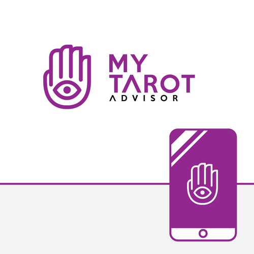 Create a sophisticated, spiritual and modern feeling logo for a psychic ...