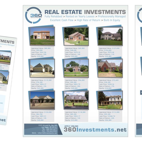 Real Estate Investments Marketing Flyer | Print or packaging design contest