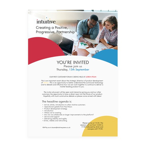 Simple invite for customer event | Card or invitation contest