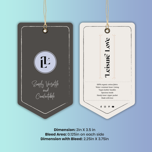 Designs | Design a boho hang tag for handmade goods and bags | Product ...