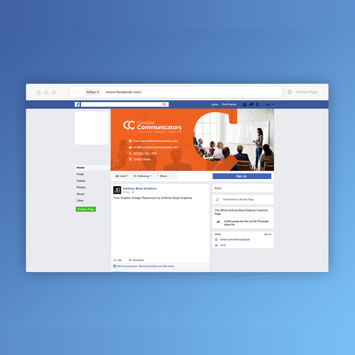 Constant Communicators needs a new Facebook banner | Facebook cover contest