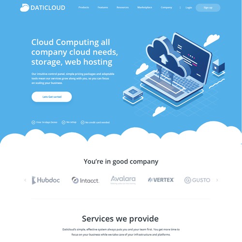 Designs | CLOUDSITE | Web page design contest