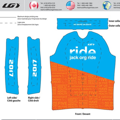 Design Cycling Jerseys for over 900 riders at the 2017 Jack Ride ...