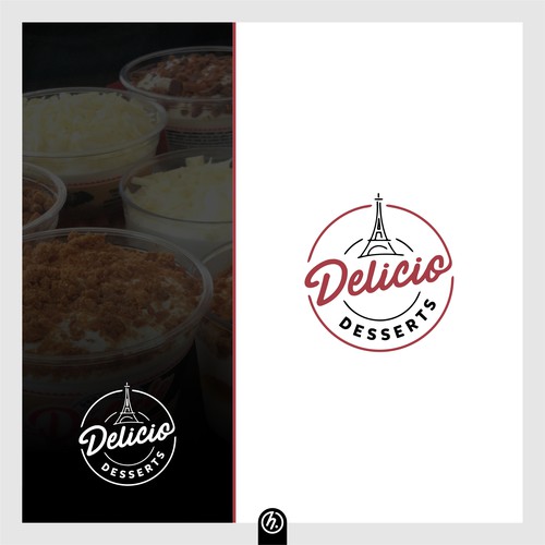 Creer un logo pour la marque de dessert Delicio, bientot disponible ...