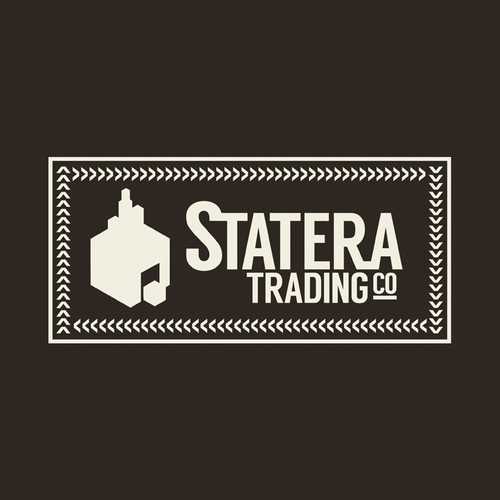 Create a vintage-modern geometric design for Statera Trading Company ...