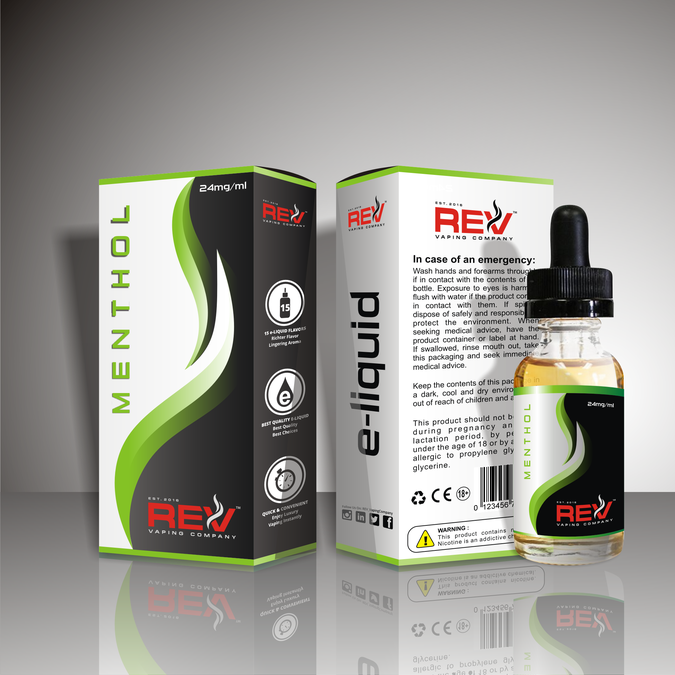 Vaping Company needs design for e-liquid packaging | Product packaging ...