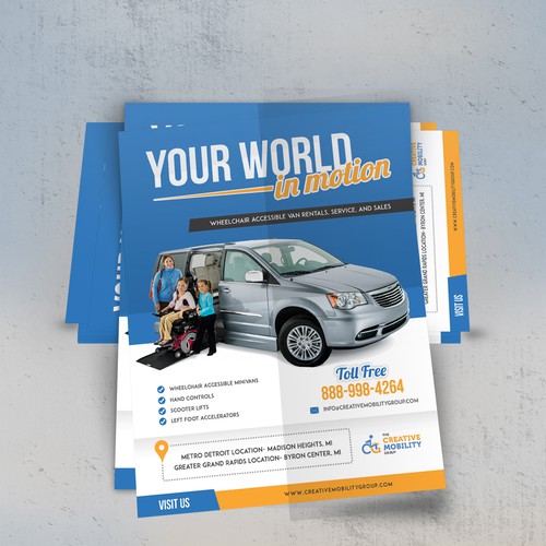 Create an advertisement for a wheelchair accessible minivan! | Postcard ...