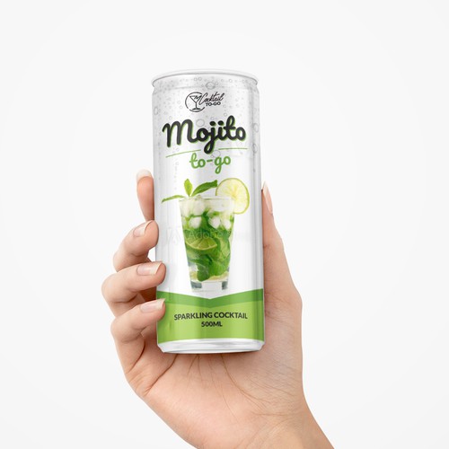 Designs | Mojito cocktail can label | Product label contest