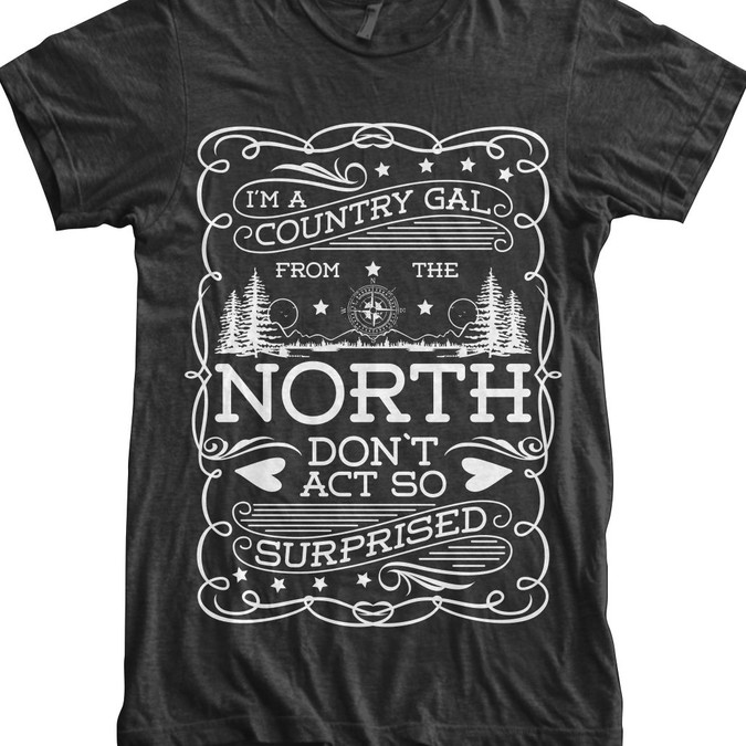 Typography-based awesome Tshirt design needed Country/Western style ...