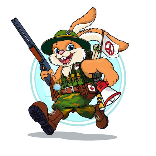 Designs | The Rabbits Got the Gun! Mascot/Caricature - Help us fight ...