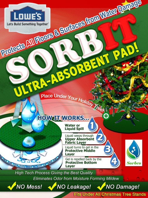 Sorbco New Package Design - Ultra Absorbent Tree Pad for Lowe's see ...