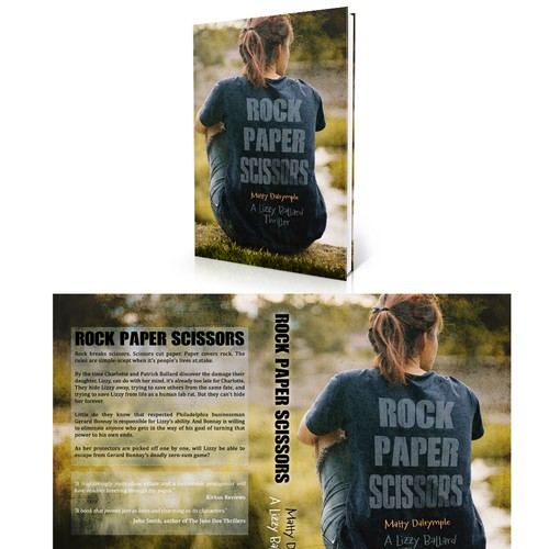 Book Cover Design for Thriller Novel "Rock Paper Scissors" | Book cover ...
