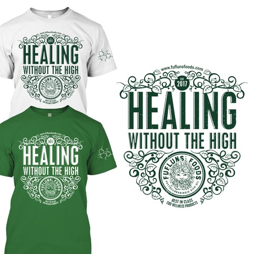 CBD company looking for an upscale, t-shirt for veggie yoga crowd. | T ...