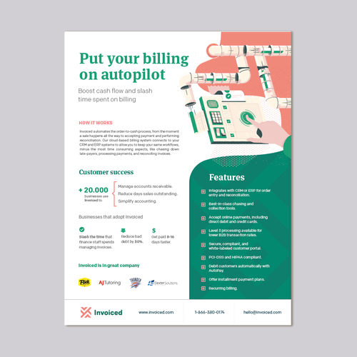 Design an eye-catching one-pager for Invoiced | Postcard, flyer or ...