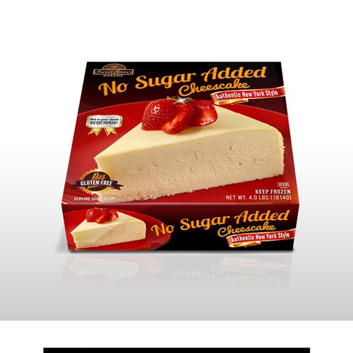 Designs | Gourmet Cheesecake Package Design (No Sugar Added) | Product ...