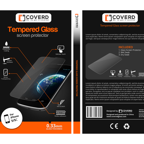 Designs | Design packing for Glass Screen Protector | Product packaging ...