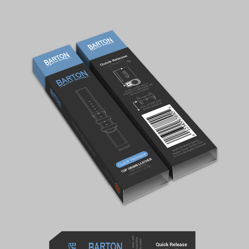 Packaging Design for Top Grain Leather Watch Bands | Product packaging ...