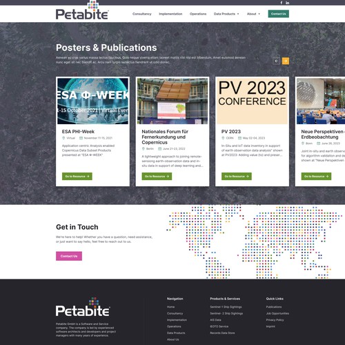 Designs | Re-Design of our website petabite.eu | Web page design contest