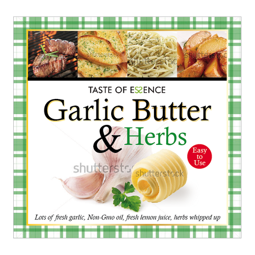 Help us design a new package for Garlic Essence (Butter & Herbs ...