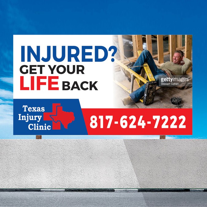 Eye-catching Billboard for injured patients | Signage contest