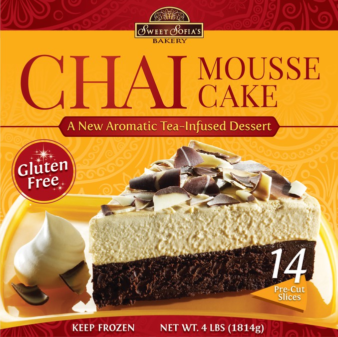 Chai Mousse Cake Package Design | Product packaging contest