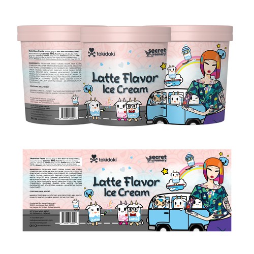 Designs | Tokidoki X Secret Creamery Ice Cream Pints | Product ...