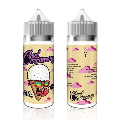 Design a colorful e-liquid label | Product label contest