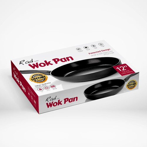 Design a CLEAN, RAD Box for a Saute/Wok Pan | Product packaging contest