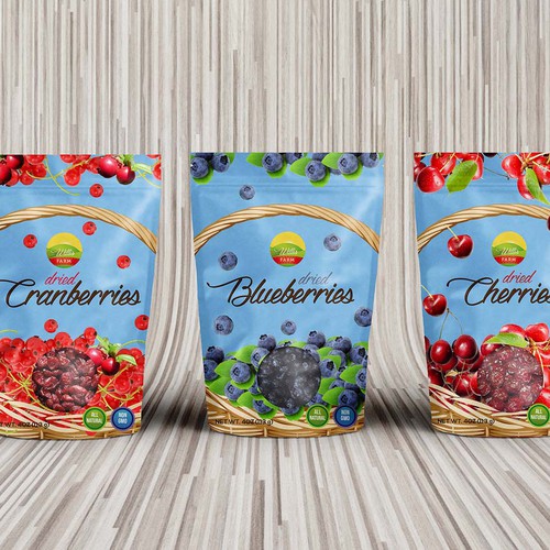 Create an attractive, appetizing design for our Dried Blueberry (Cherry ...