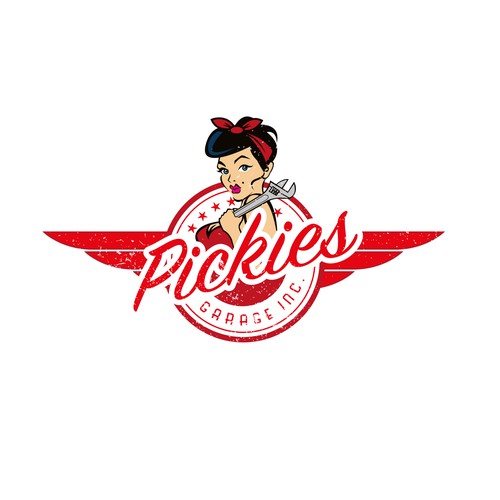Designs | Fun Vintage Garage Rockabilly Pinup!!!! | Logo design contest