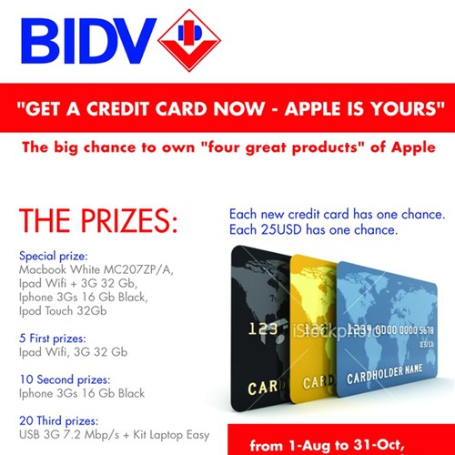 Impression poster for credit card promotion | Print or packaging design ...