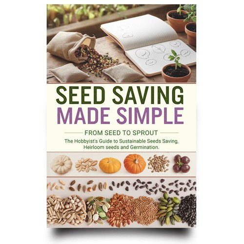 Designs | book cover for a book about seed saving including bold colors ...