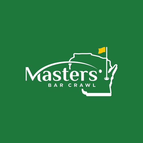 Designs | Mini golf bar crawl design during The Masters Golf Tournament ...